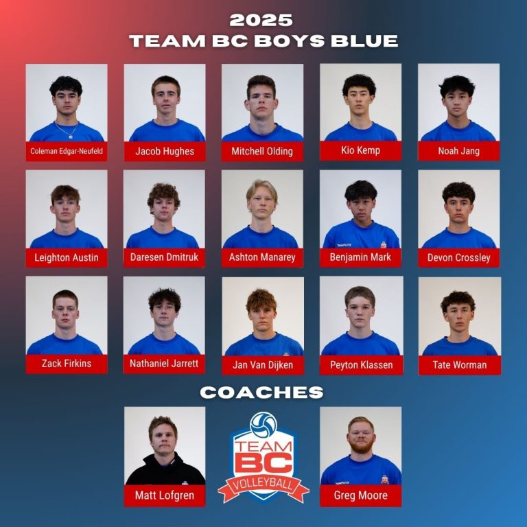 Team BC Red and Blue 16U - Volleyball BC